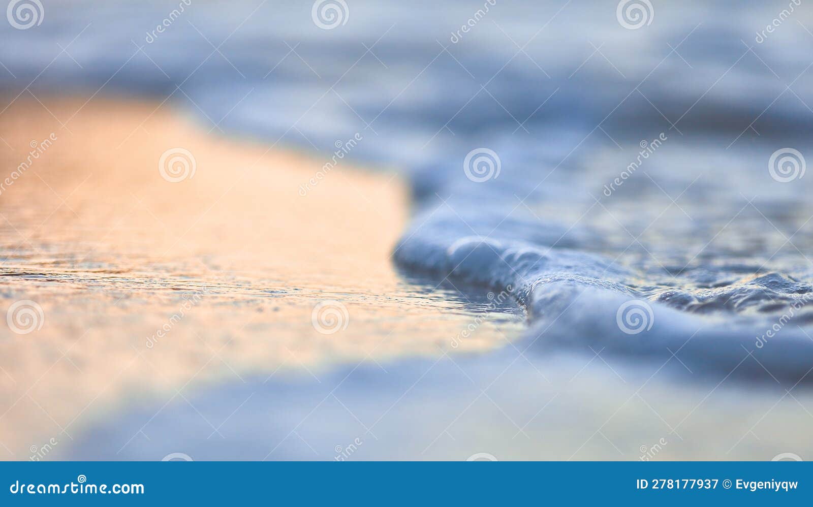 Wave on Sandy Beach. Background. Splash of Waves on the Sandy Beach ...