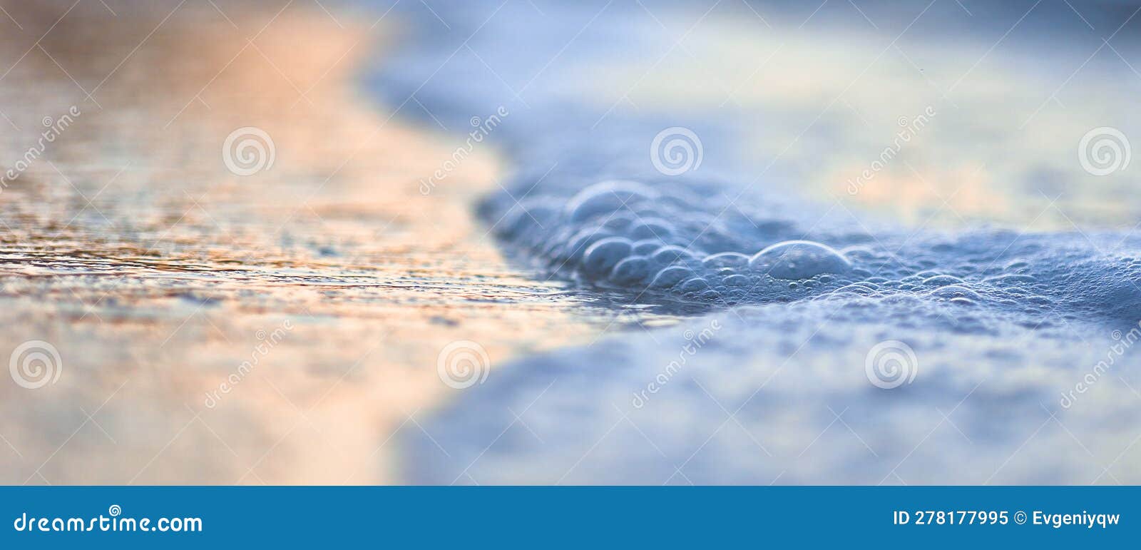 Wave on Sandy Beach. Background. Splash of Waves on the Sandy Beach ...