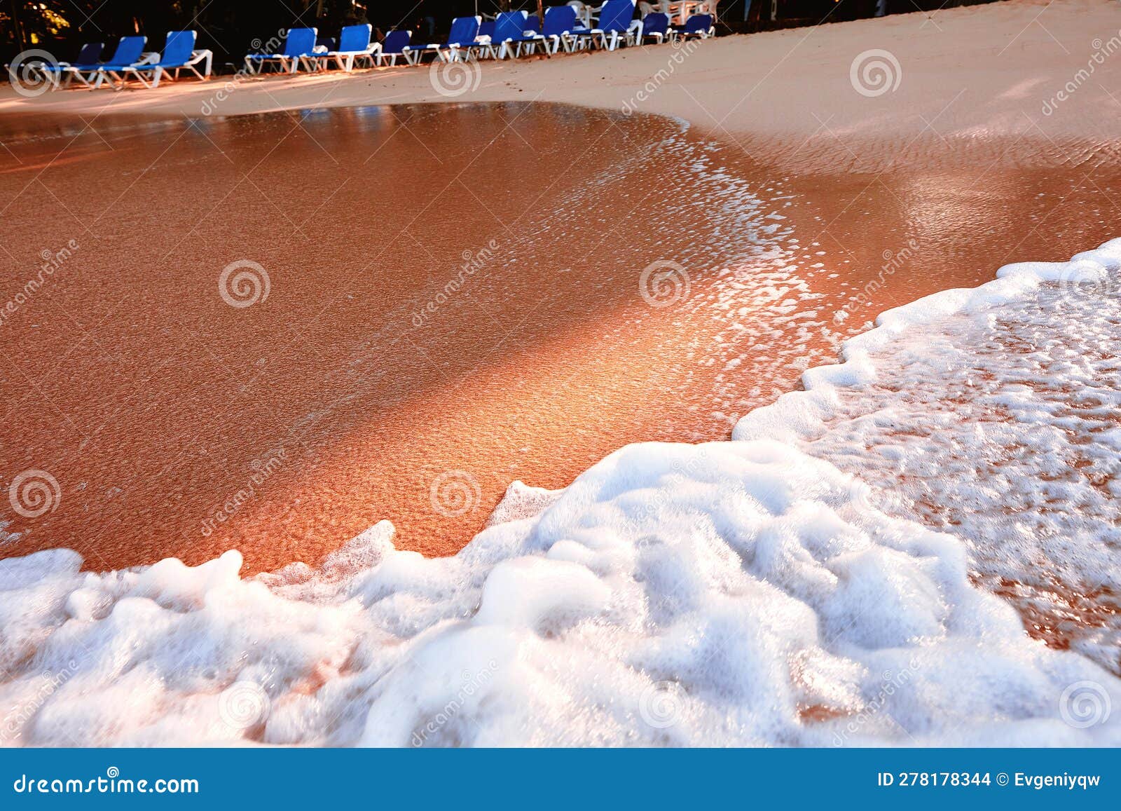 Wave on Sandy Beach. Background. Splash of Waves on the Sandy Beach ...