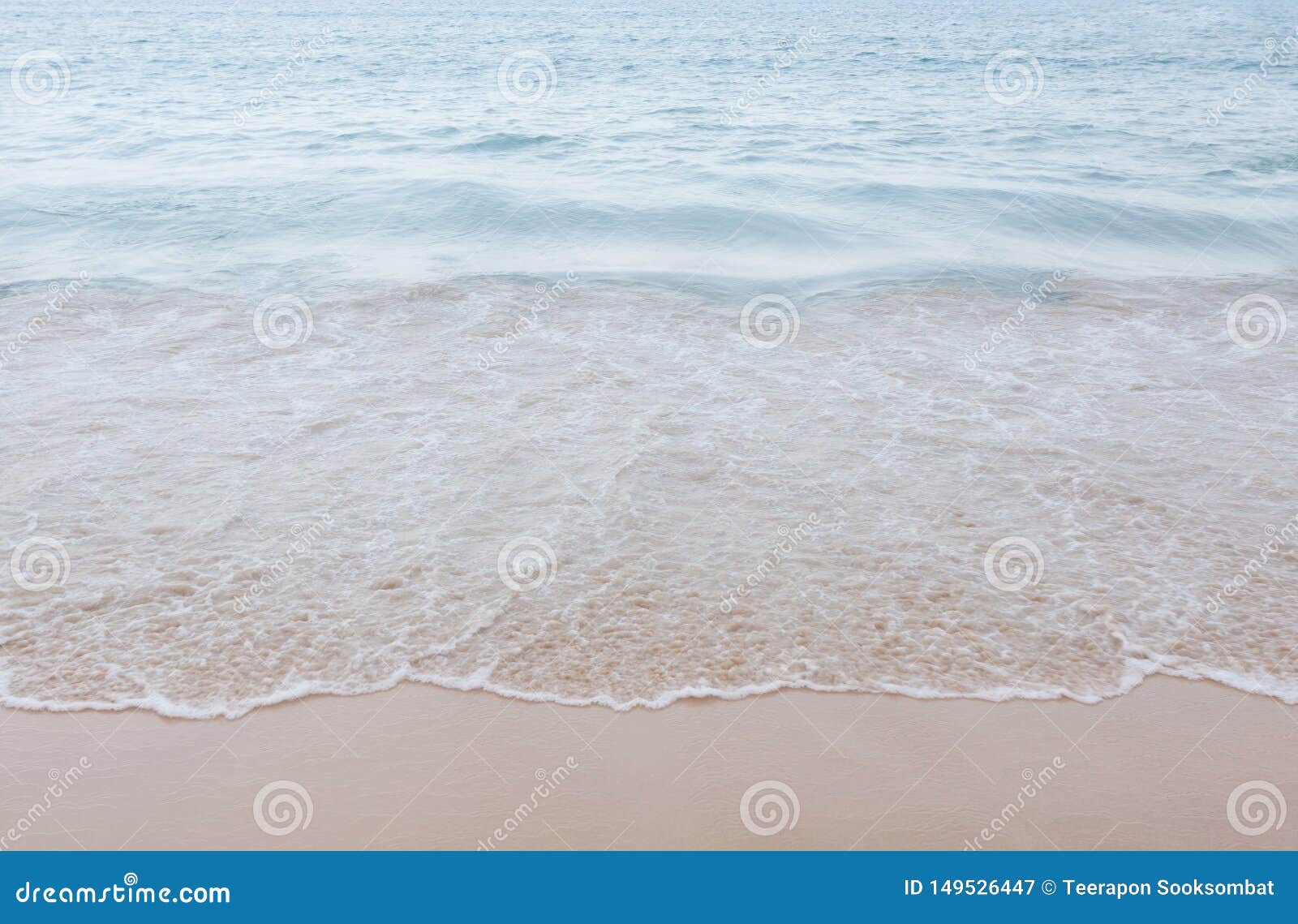 Wave of the Sea on the Sand Beach Stock Image - Image of resort, island ...