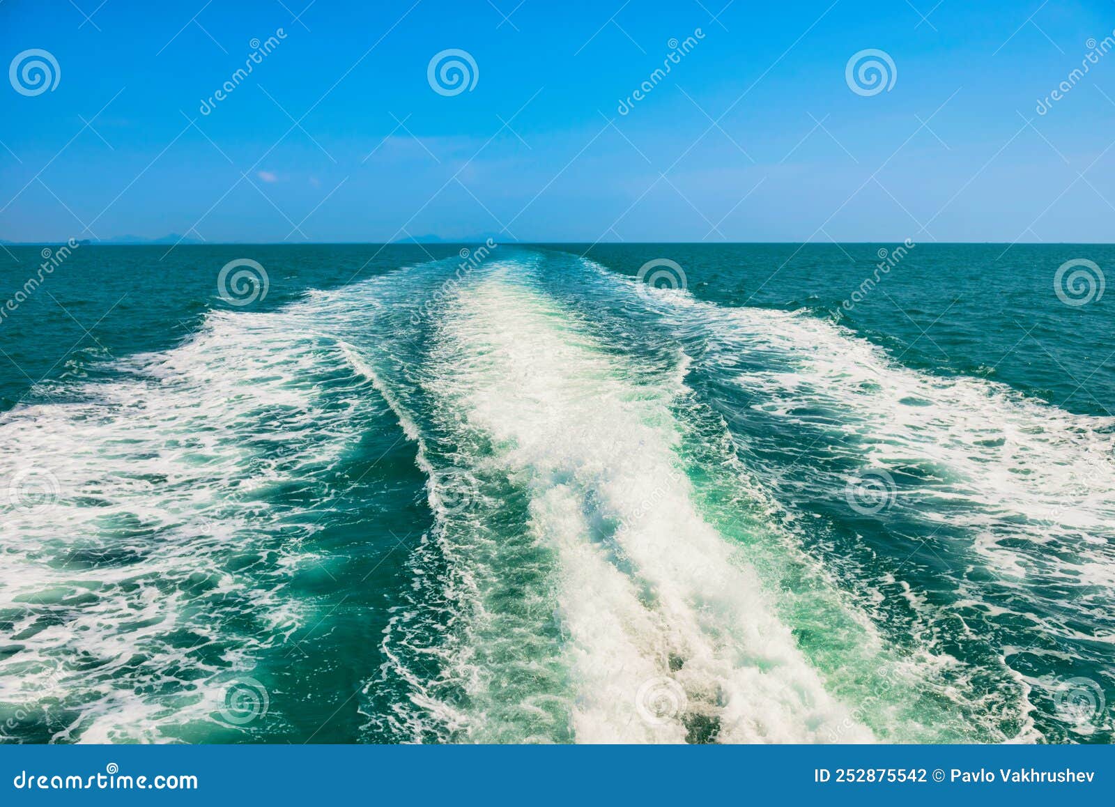 Wave on Sea from Speed Boat Stock Photo - Image of shine, trace: 252875542