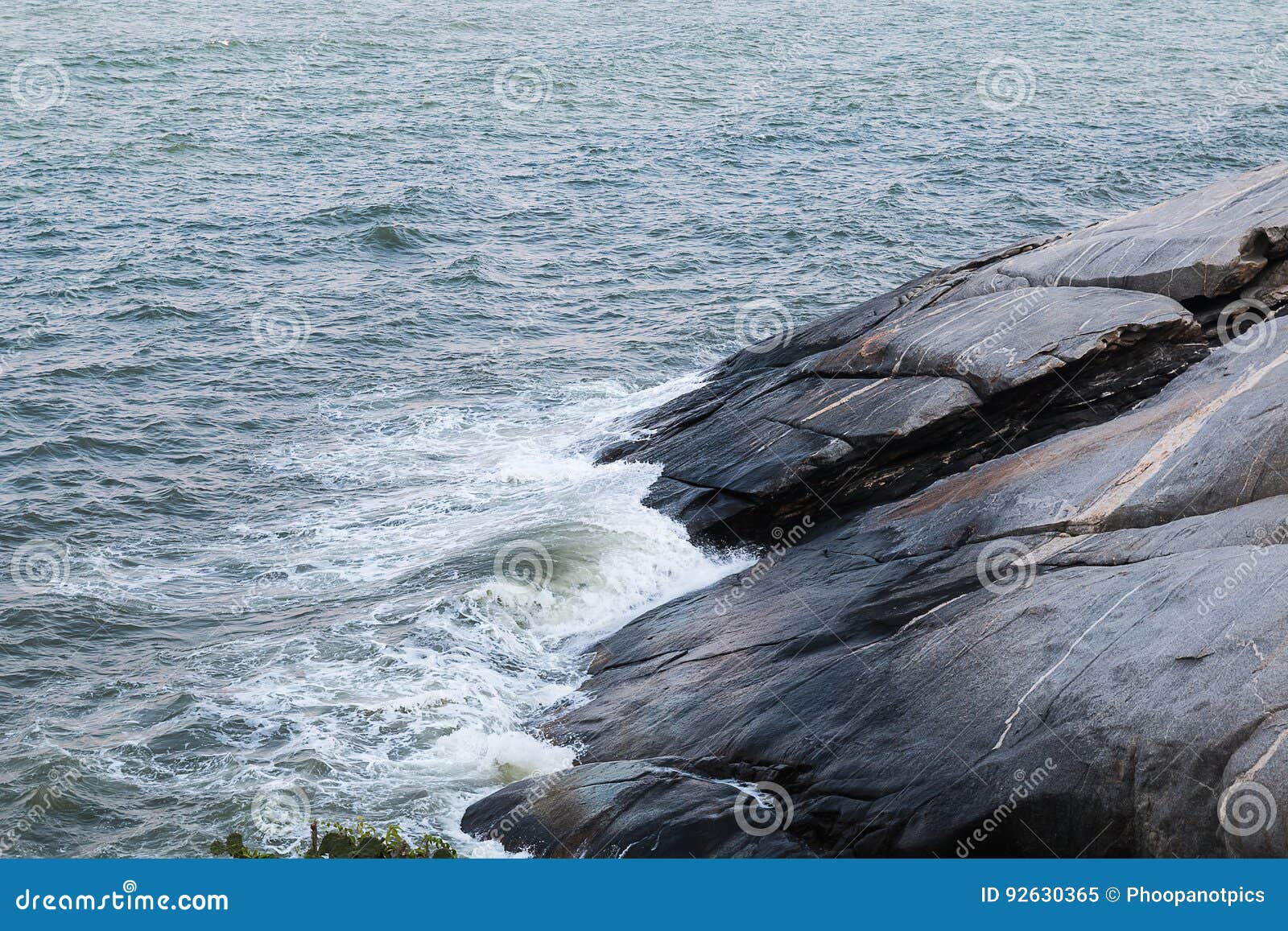 Wave of sea stock image. Image of terrain, promontory - 92630365
