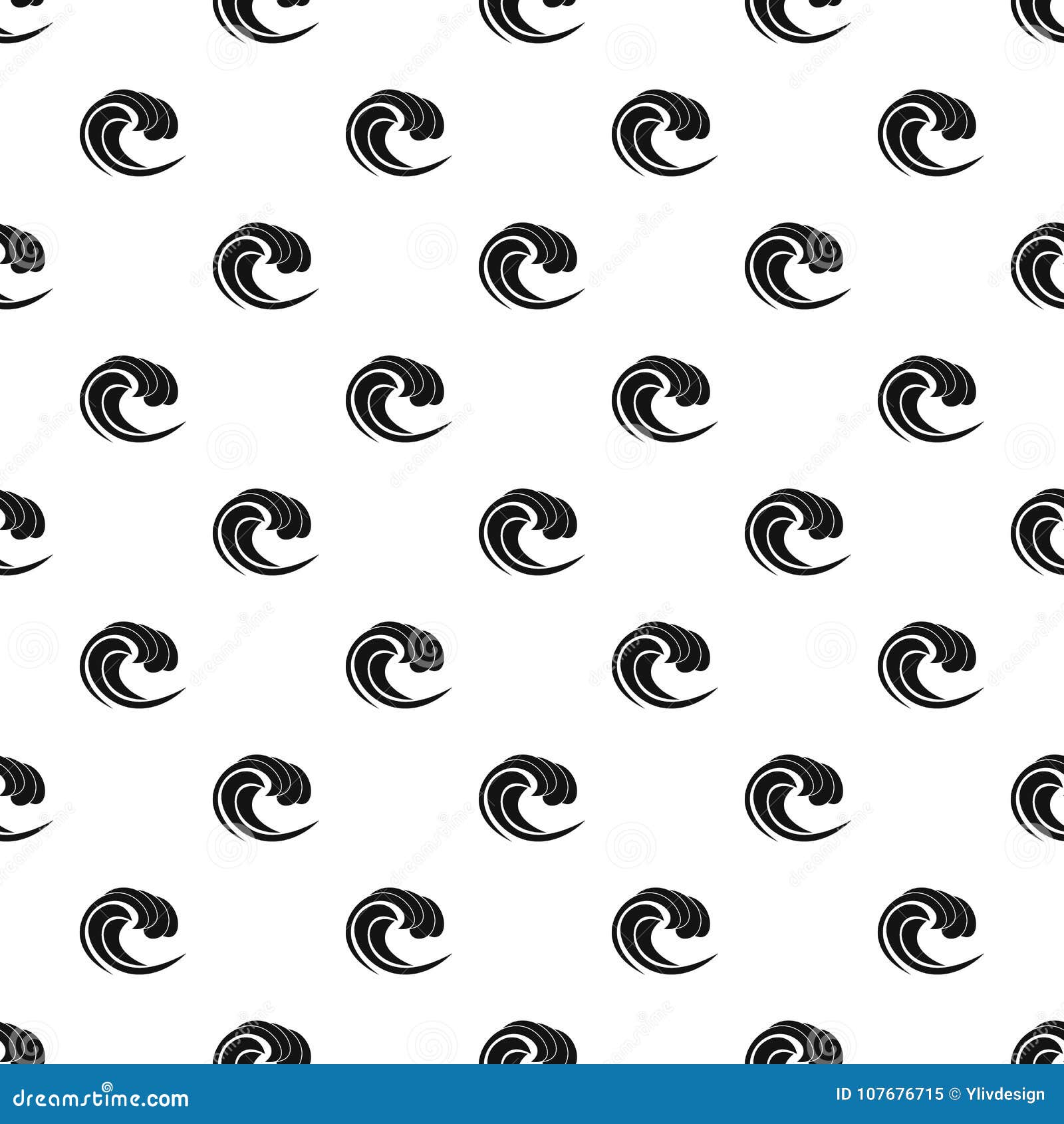 Wave of Sea Tide Pattern Vector Stock Vector - Illustration of flow ...