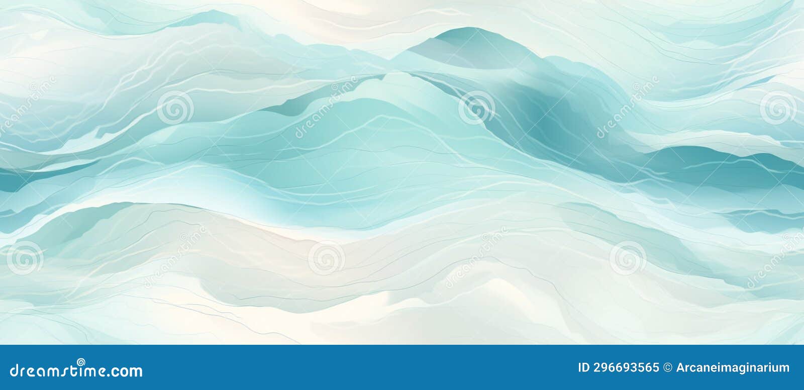 Wave Seamless Tile Waves Background Water Pattern Stock Illustration ...