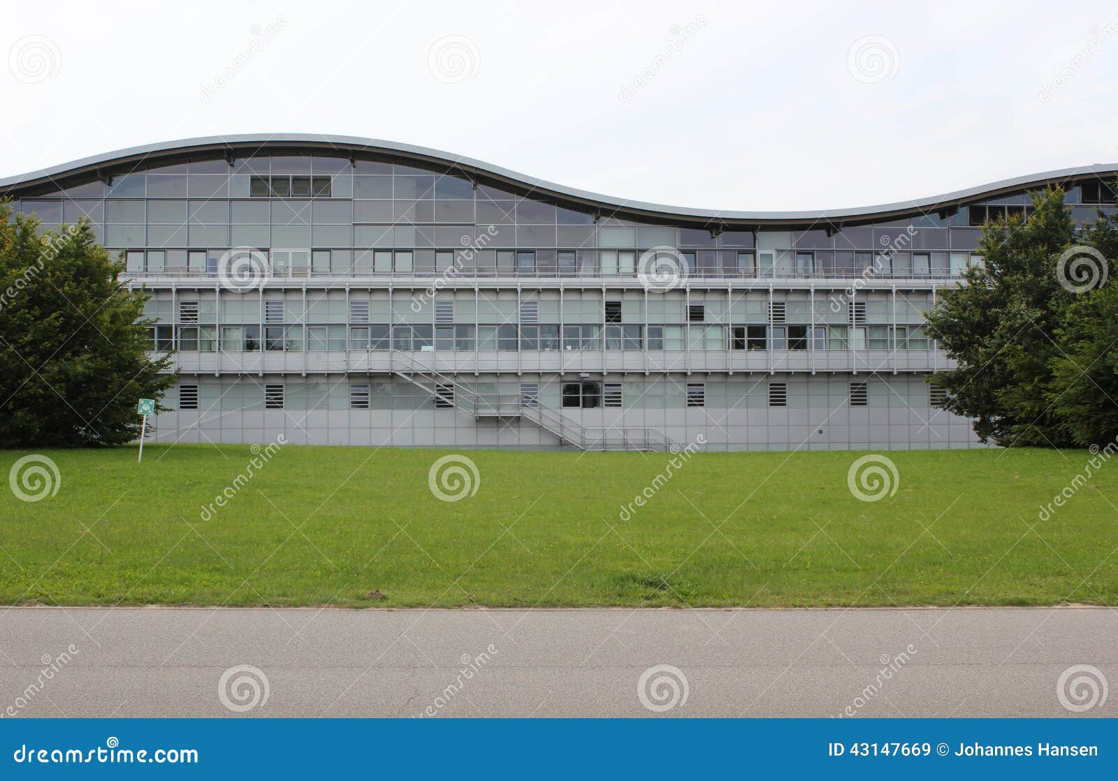 Wave-Shaped Building stock image. Image of building, background - 43147669