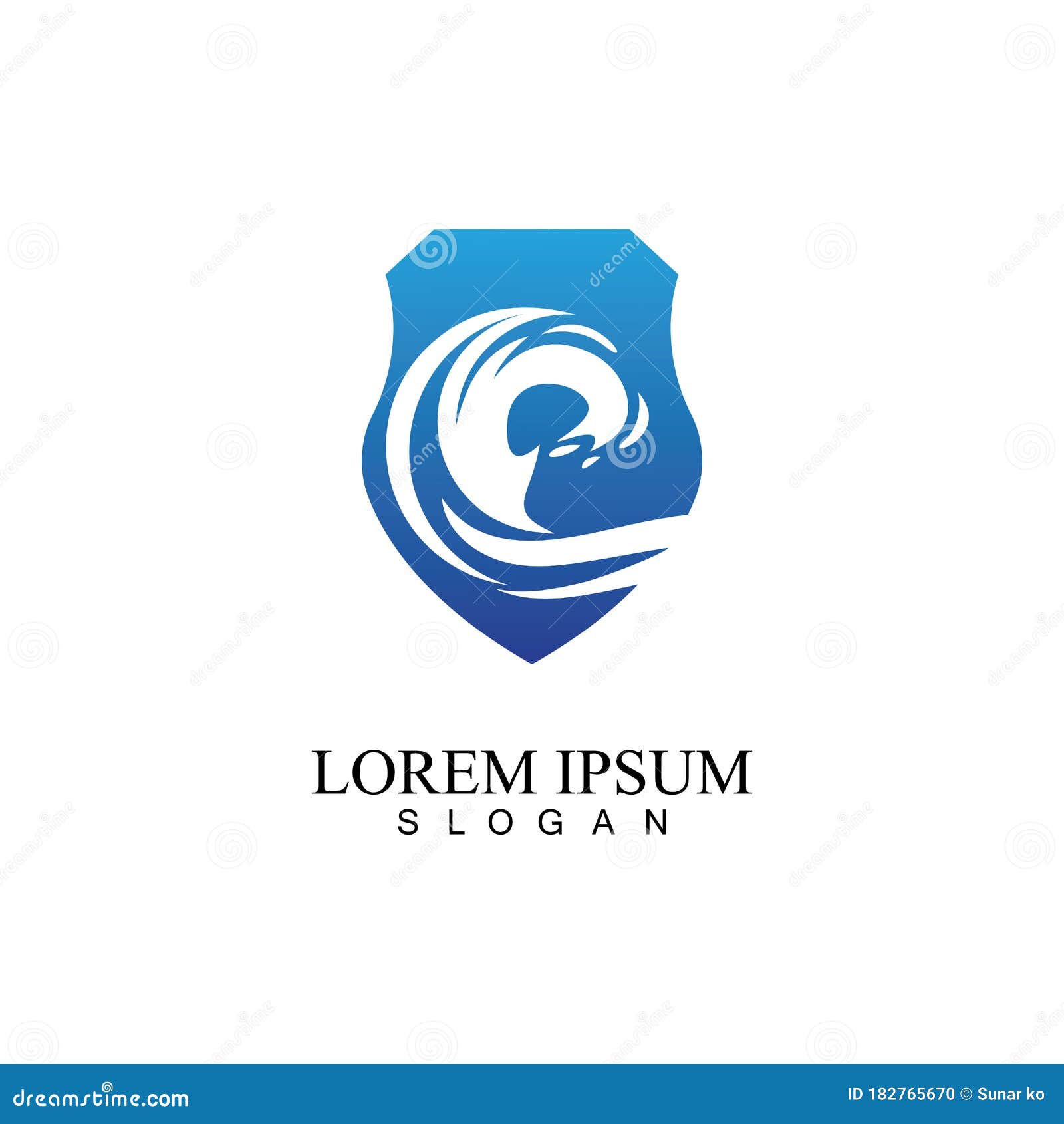 Wave Shield Logo Icon Design Stock Vector - Illustration of corporate ...