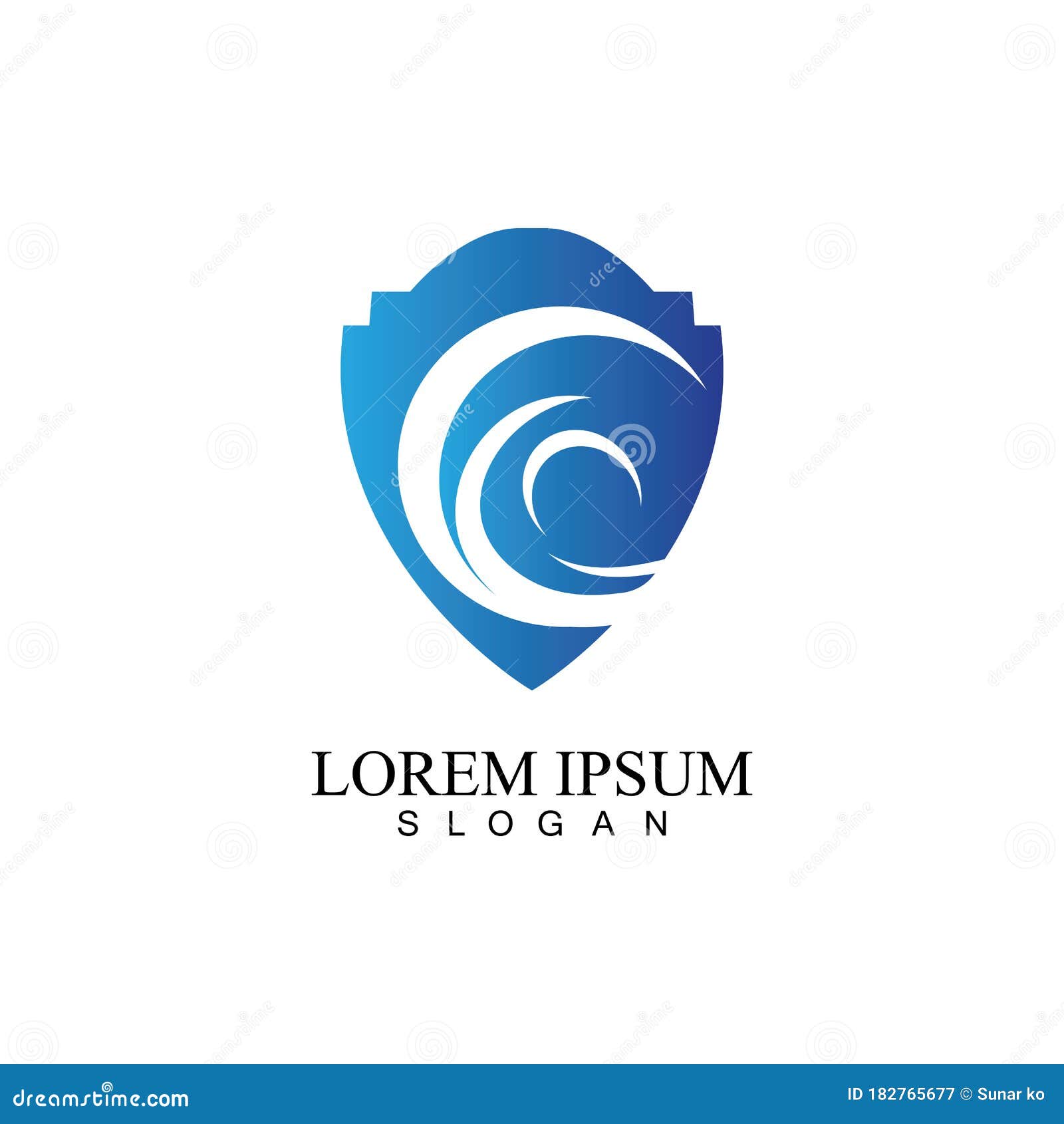 Wave Shield Logo Icon Design Stock Vector - Illustration of shape ...