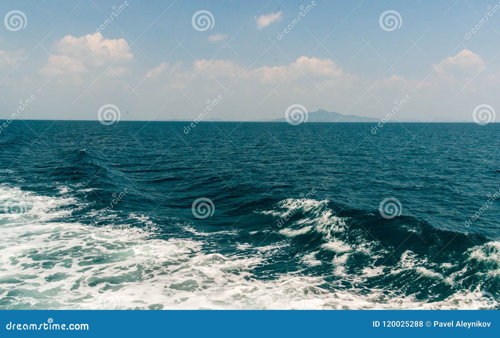 Wave of Ship on Water Surface in the Sea Stock Photo - Image of seasons ...