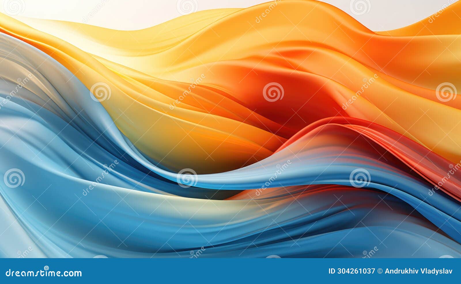 Wave Silk Background, Abstract Illustration Stock Illustration ...