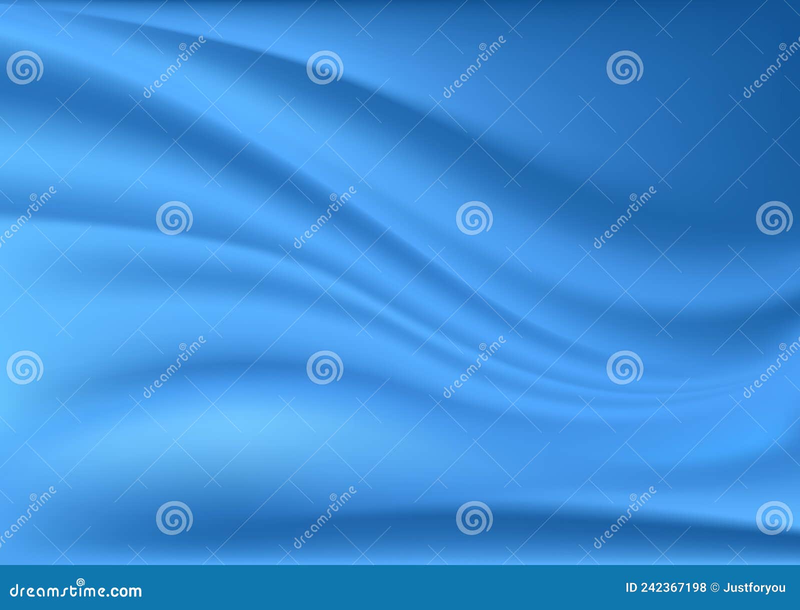 Wave Silk Blue Abstract Background Stock Vector - Illustration of soft ...