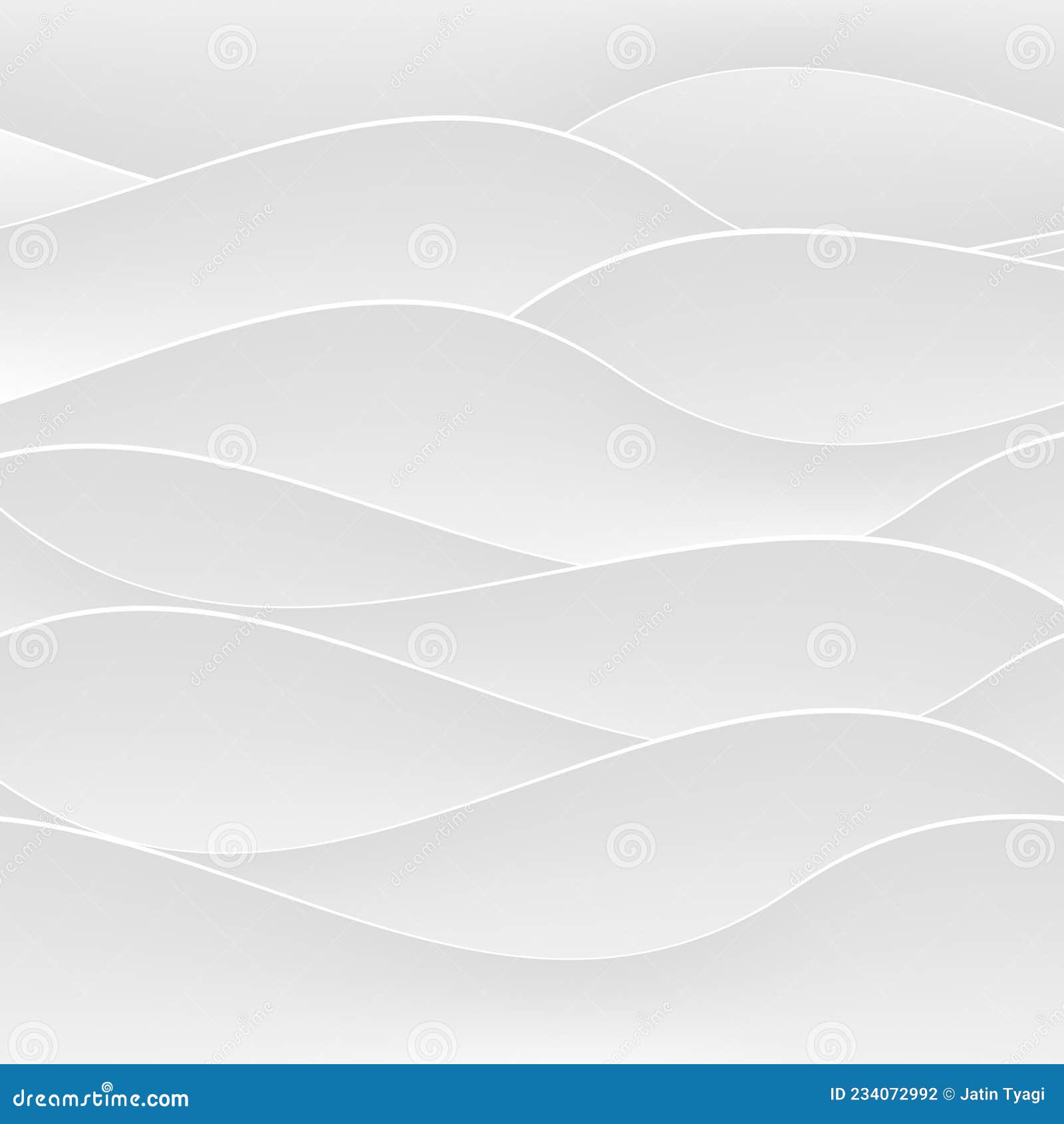 Wave with Some Swirl Effect and White and Grey Color Stock Illustration ...