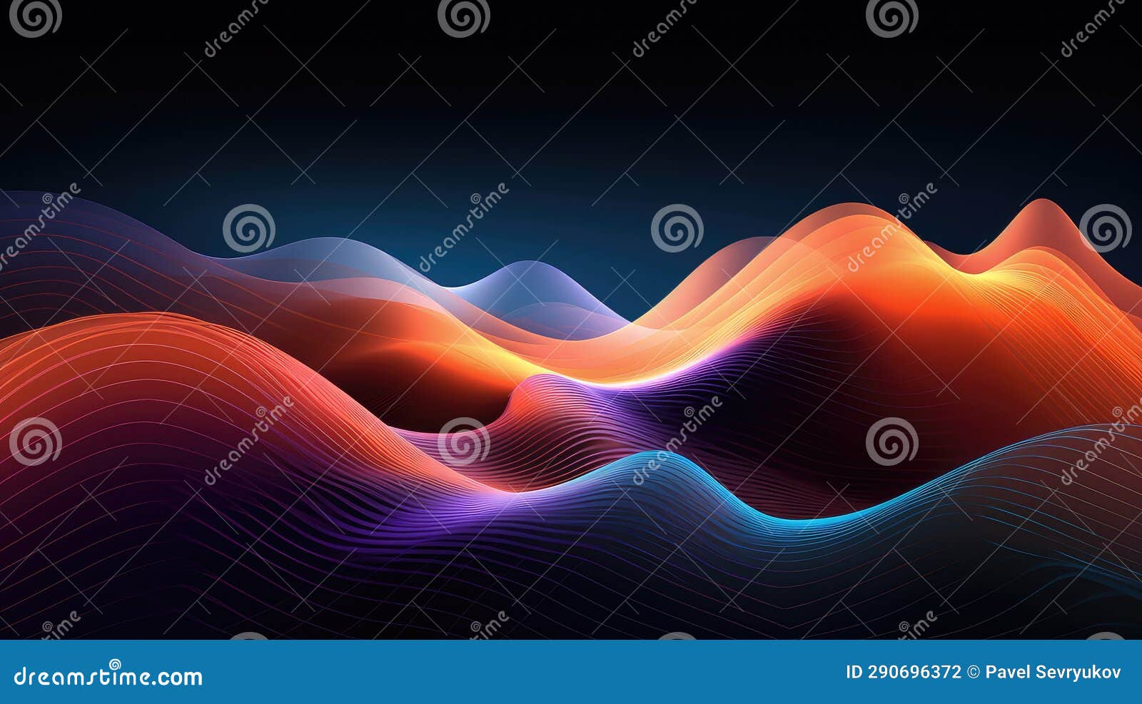Wave Soundwave Abstraction Artistic Stock Illustration - Illustration ...