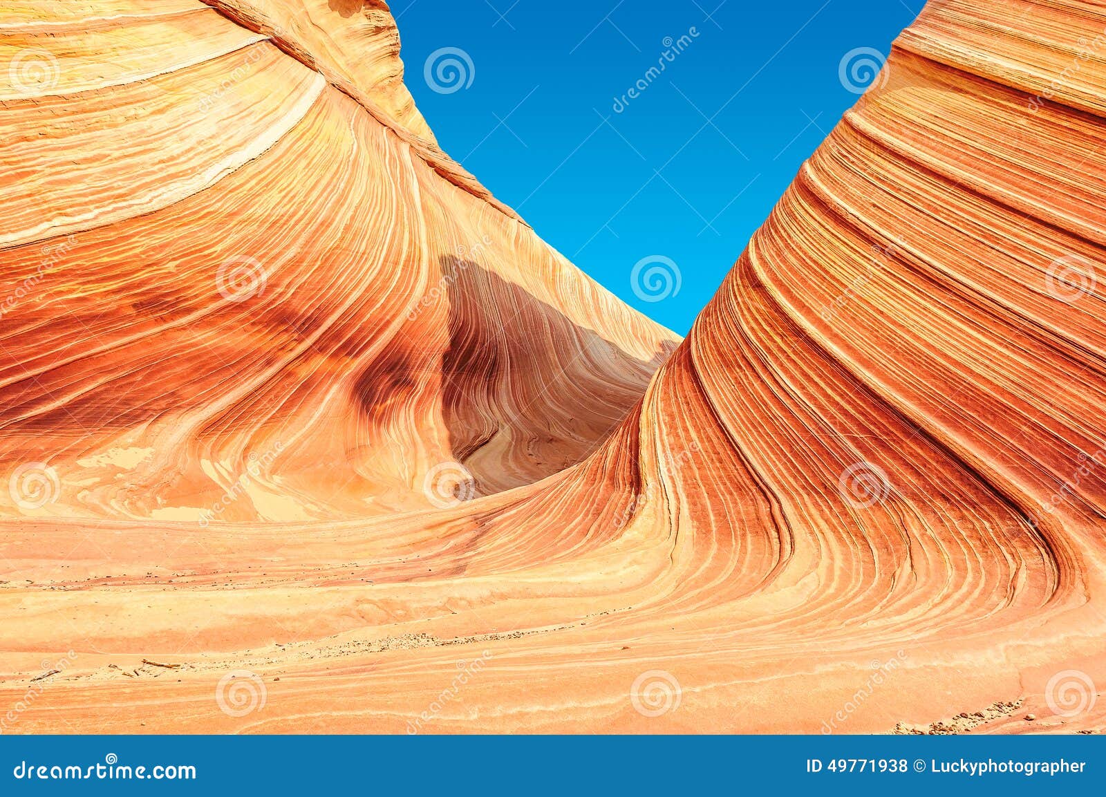 The Wave, Southwest, Arizona - Utah Stock Photo - Image of orange ... The Wave, Southwest, Arizona - Utah Stock Photo - Image of orange ...