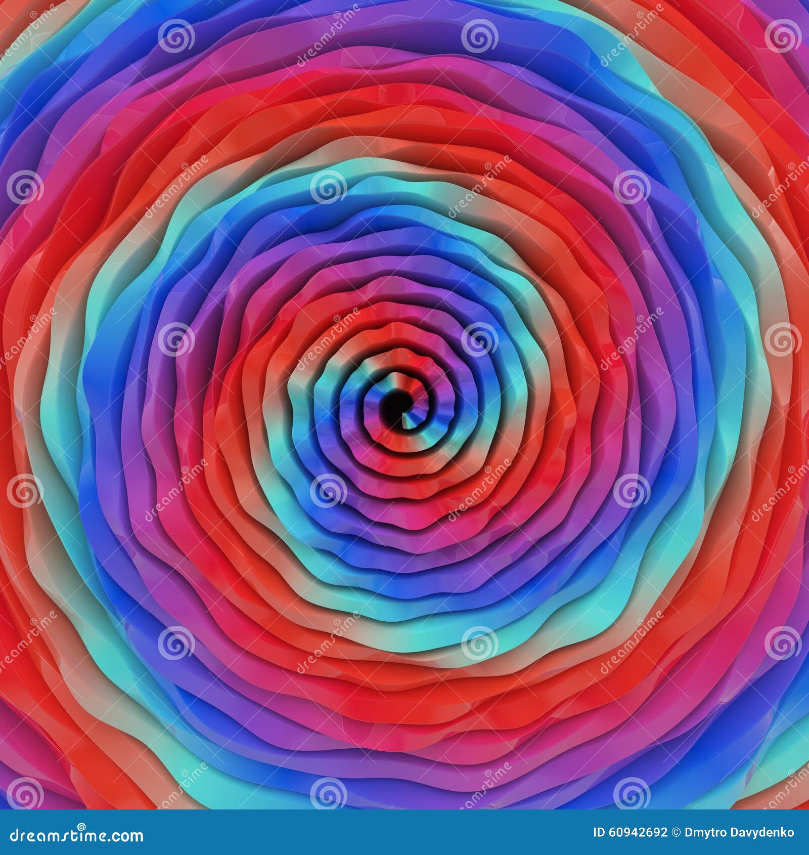 Wave Spiral Icons. White Vector Symbols. Black Background Design ...