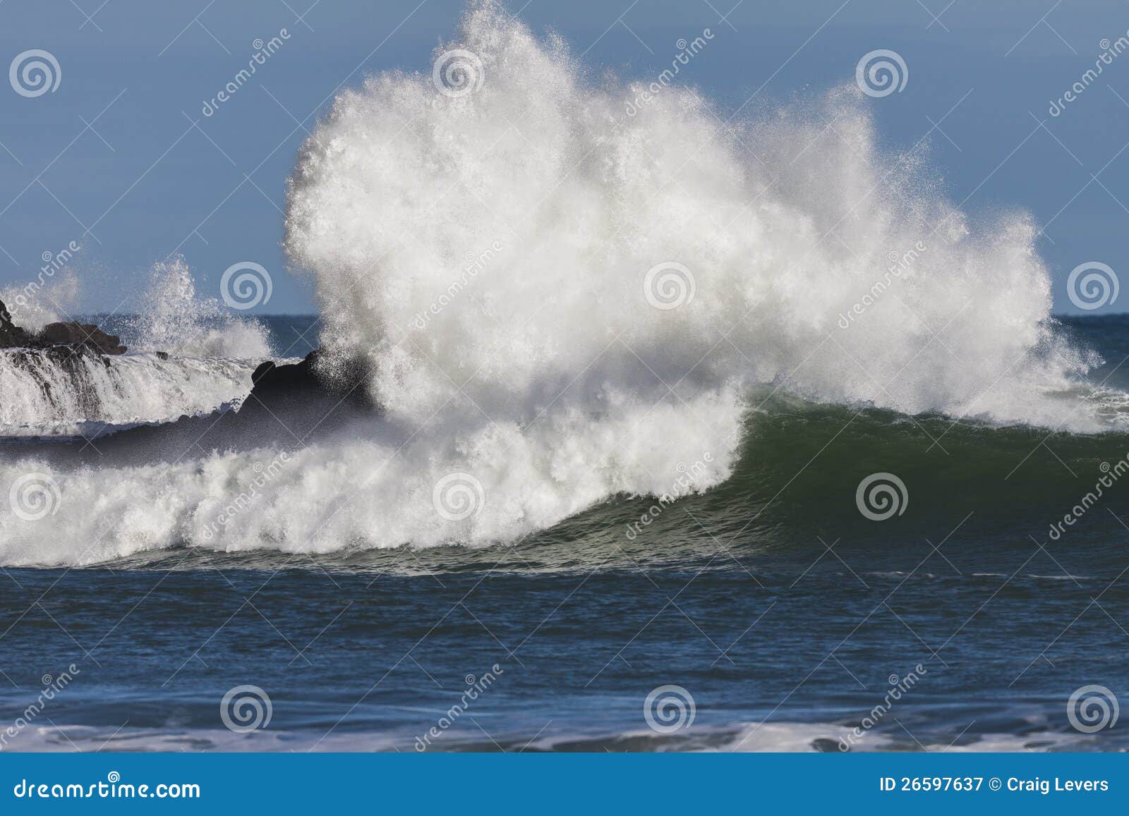 Wave splash stock image. Image of water, whitewater, ocean - 26597637