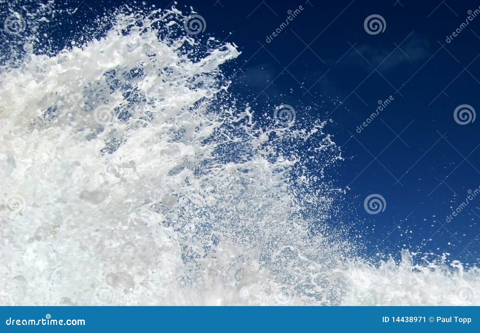 Wave Splash and Blue Sky stock image. Image of splash - 14438971
