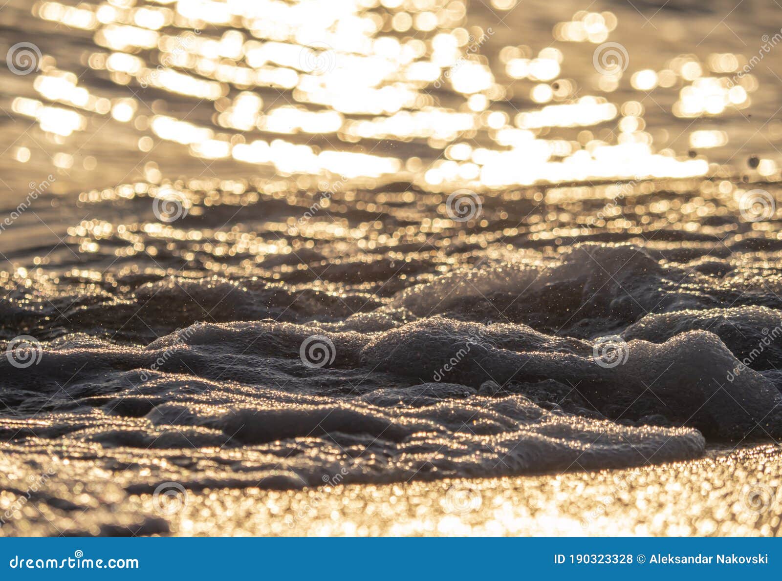 Wave Splash Sea Beach Close Up Sunrise Stock Photo - Image of texture ...