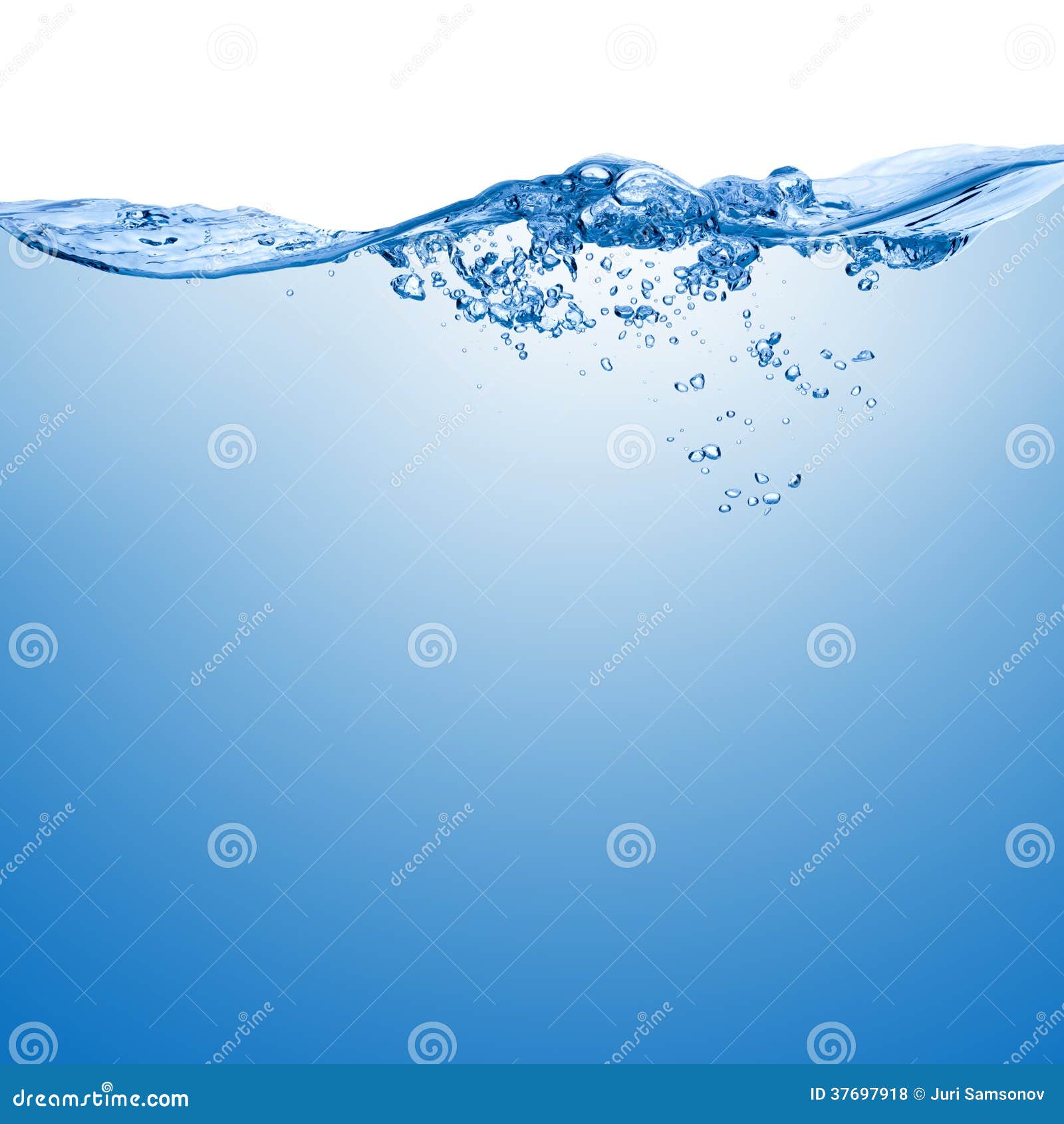 Wave with Splash on the Water Surface. Stock Photo - Image of ...
