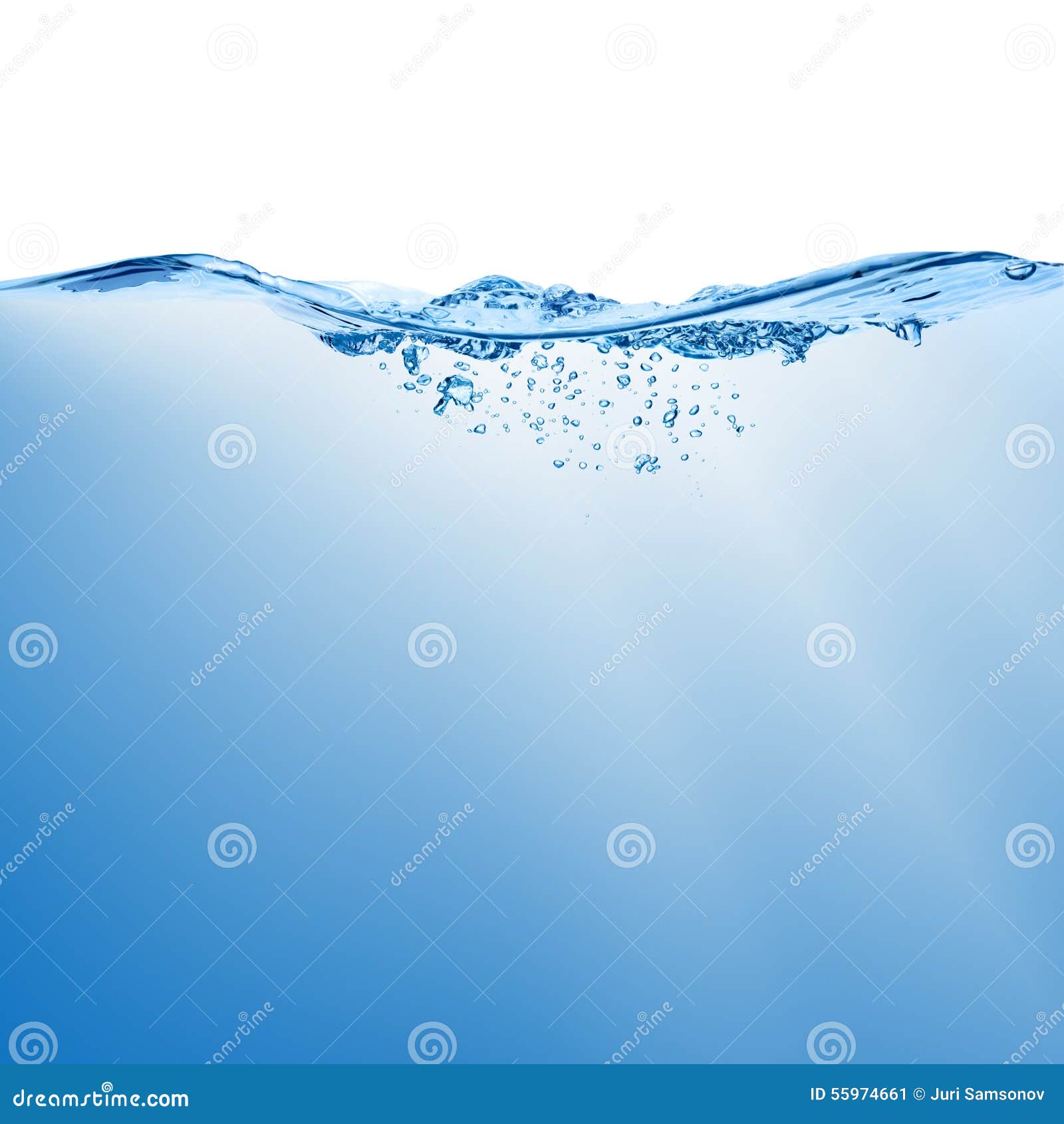 Wave with Splash on the Water Surface. Stock Image - Image of purity ...