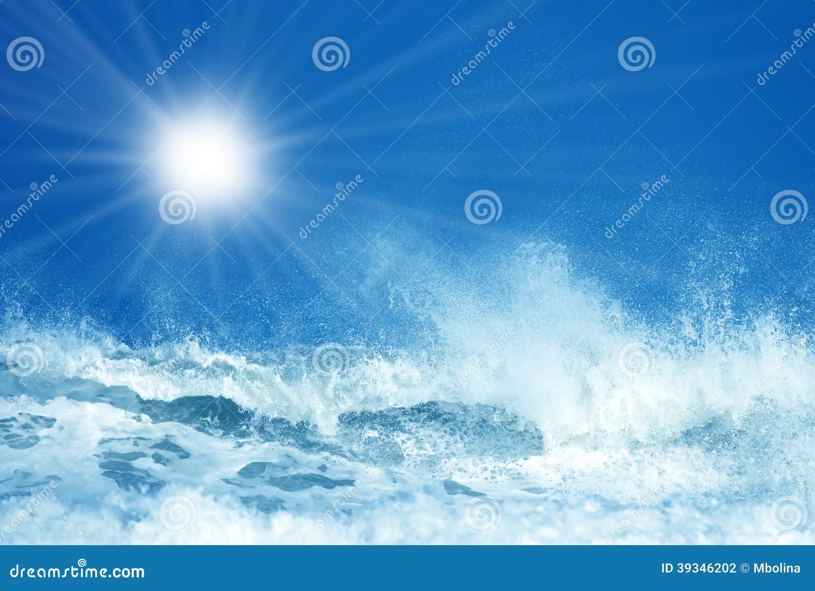 Wave Splashing stock photo. Image of light, nature, beautiful - 39346202