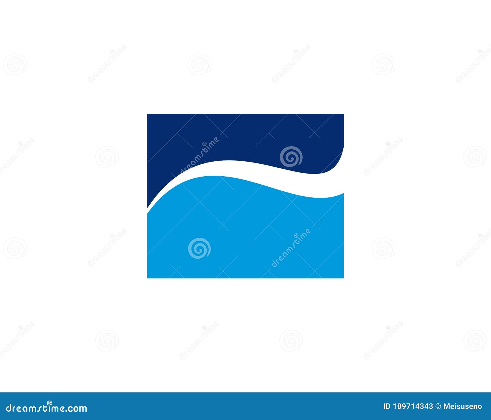 Wave square logo stock vector. Illustration of abstract - 109714343