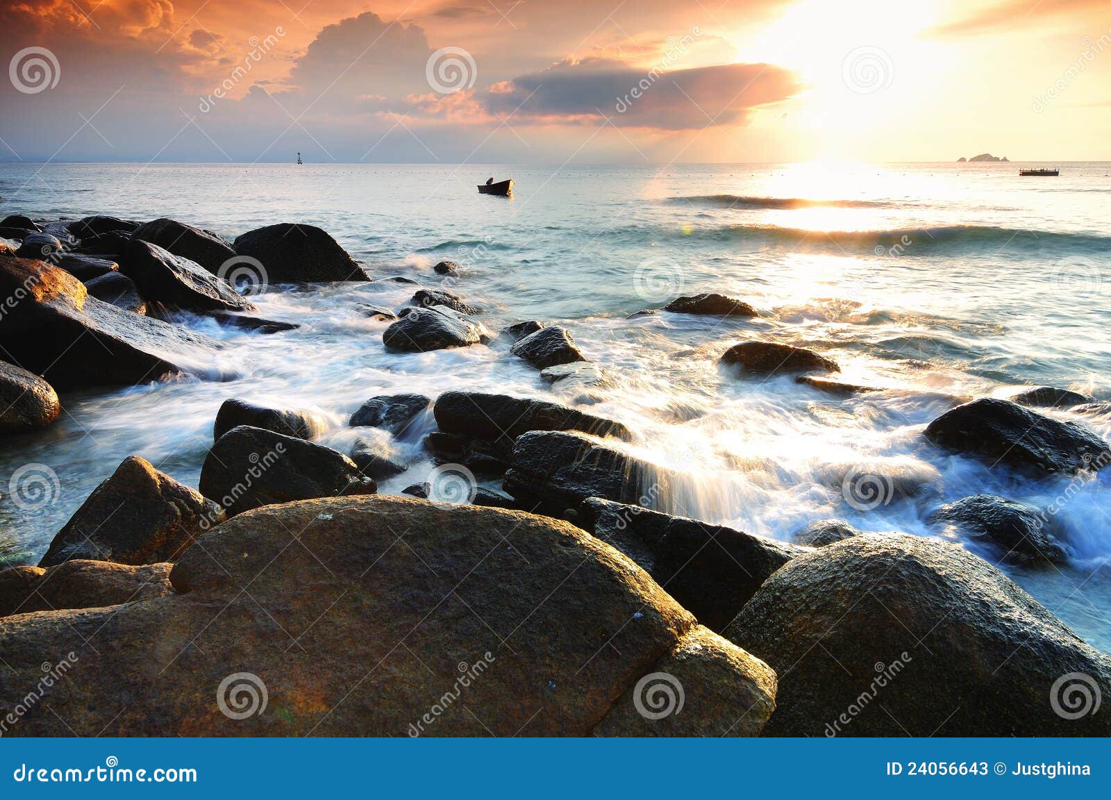 The Wave of Stone stock image. Image of ocean, landscape - 24056643