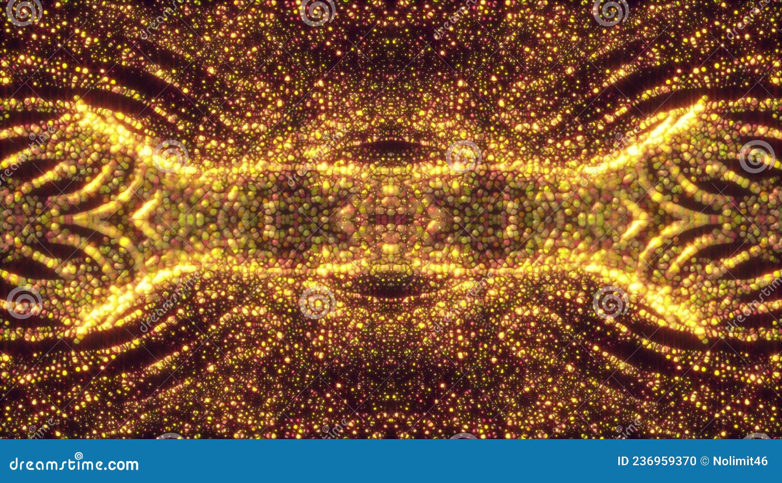 Wave Stream of Luminous Particles Stock Illustration - Illustration of ...