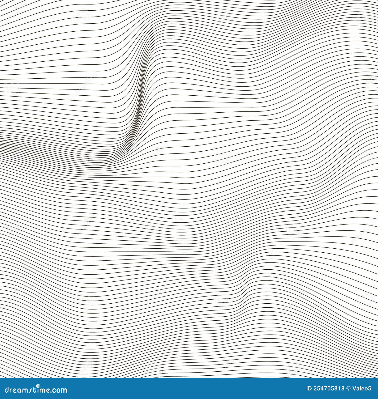 Wave Stripe Background. Grunge Line Textured Pattern Stock Vector ...