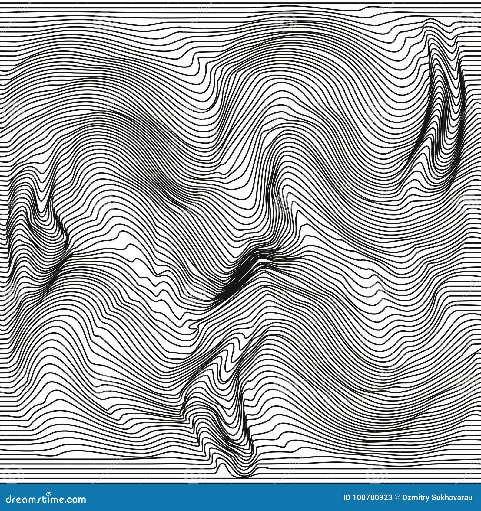 Wave Stripe Background stock vector. Illustration of distorted - 100700923