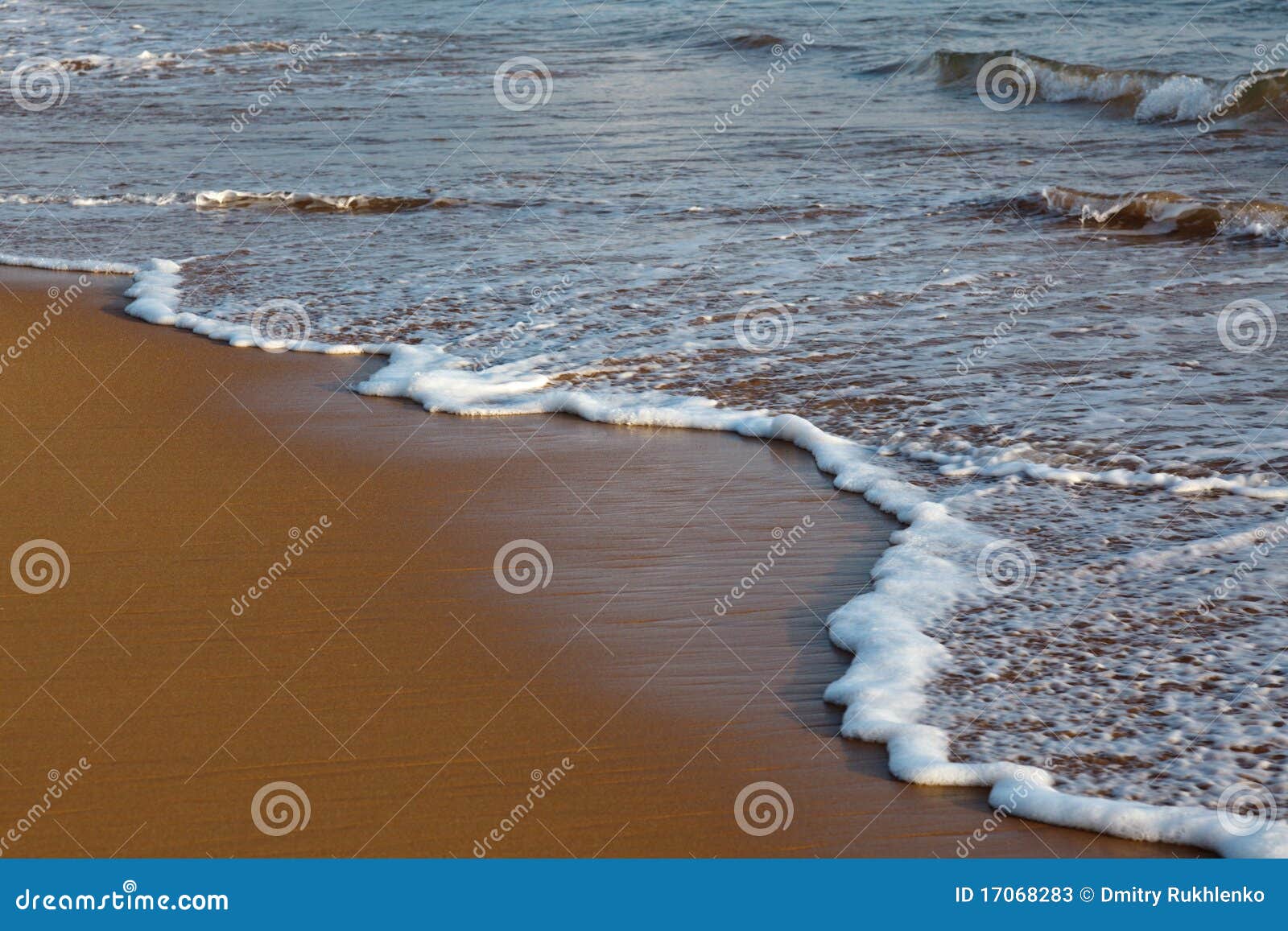 Wave surging on sand stock image. Image of oceans, sunrise - 17068283