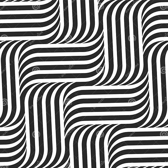 Wave Swirl Art Seamless Pattern Stock Vector - Illustration of ...