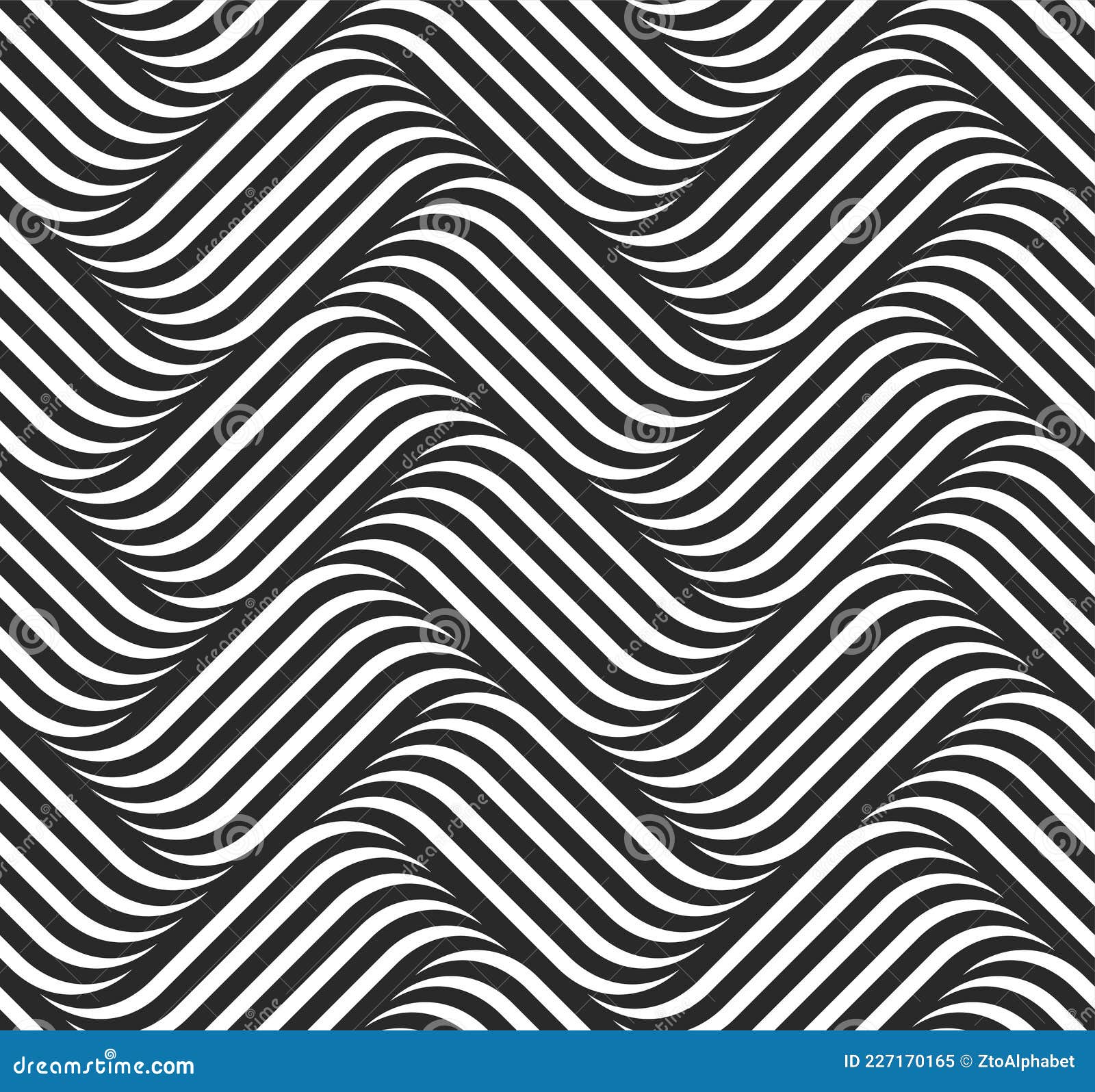 Wave Swirls Art Seamless Patterns Stock Vector - Illustration of ...