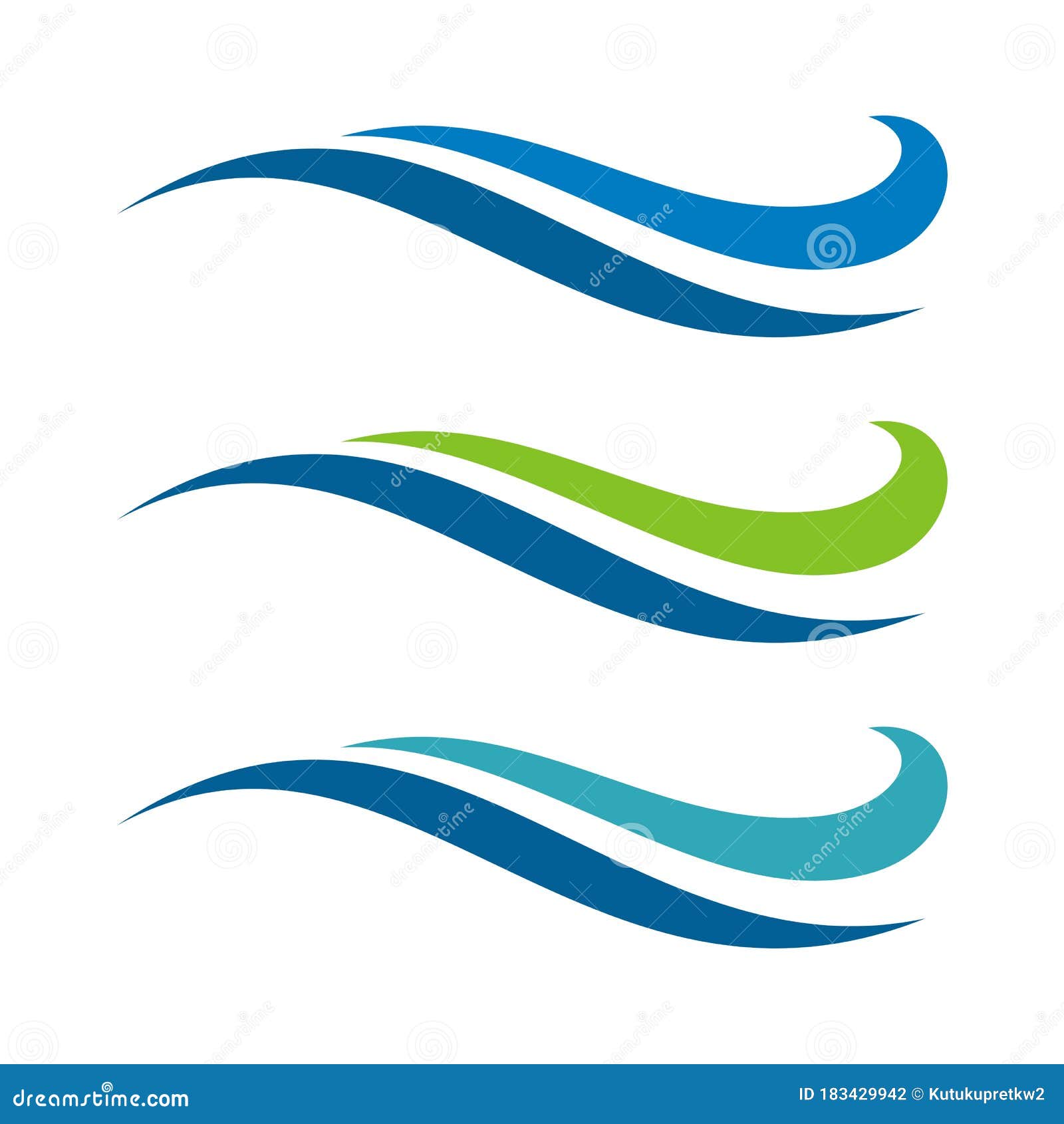 Wave Swoosh Logo Template Illustration Design. Vector EPS 10 Stock ...