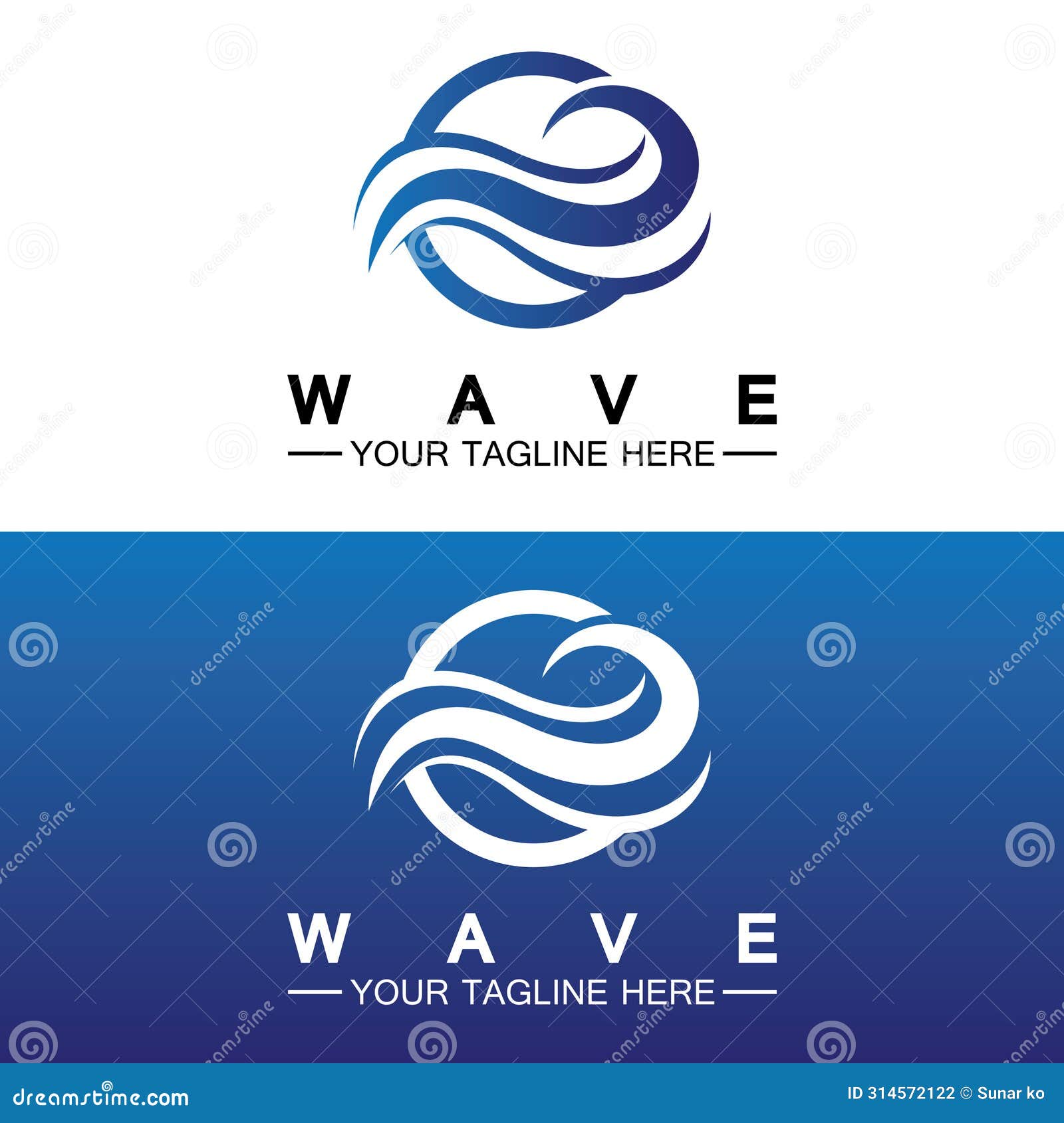 Wave Symbol Vector Illustration Design Stock Vector - Illustration of ...