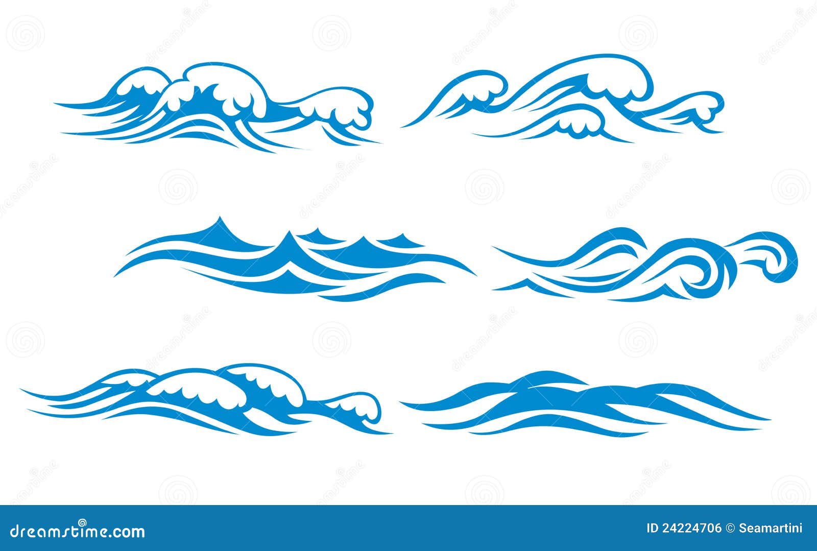 Wave Symbols Royalty Free Stock Image - Image: 24224706