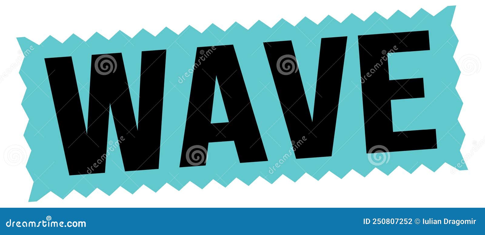 WAVE Text Written on Blue-black Stamp Sign Stock Illustration ...