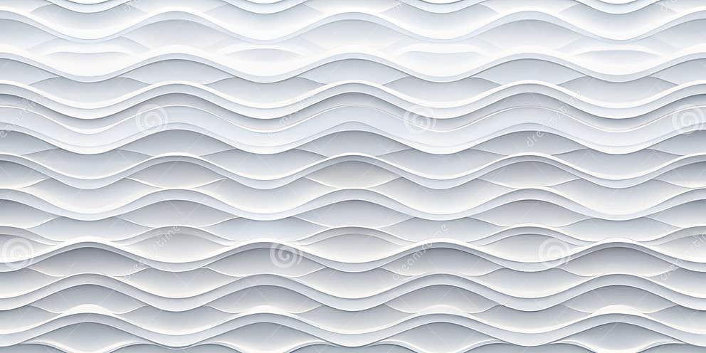 Wave Texture Design on White Background, Abstract Vector Stock ...