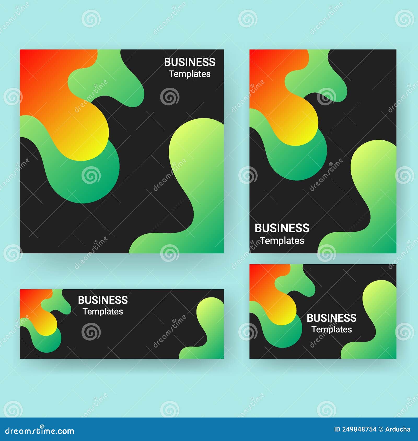 Wave Texture Patterns Business Templates for Print Stock Vector ...