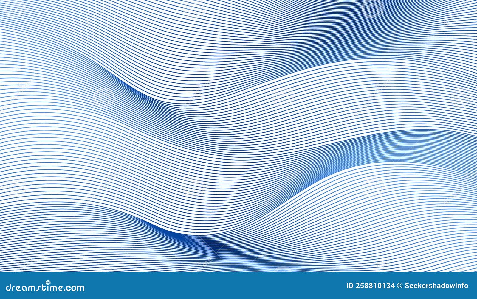 Wave Textured Blue Background. Abstract Modern Sea Waves and Lines ...