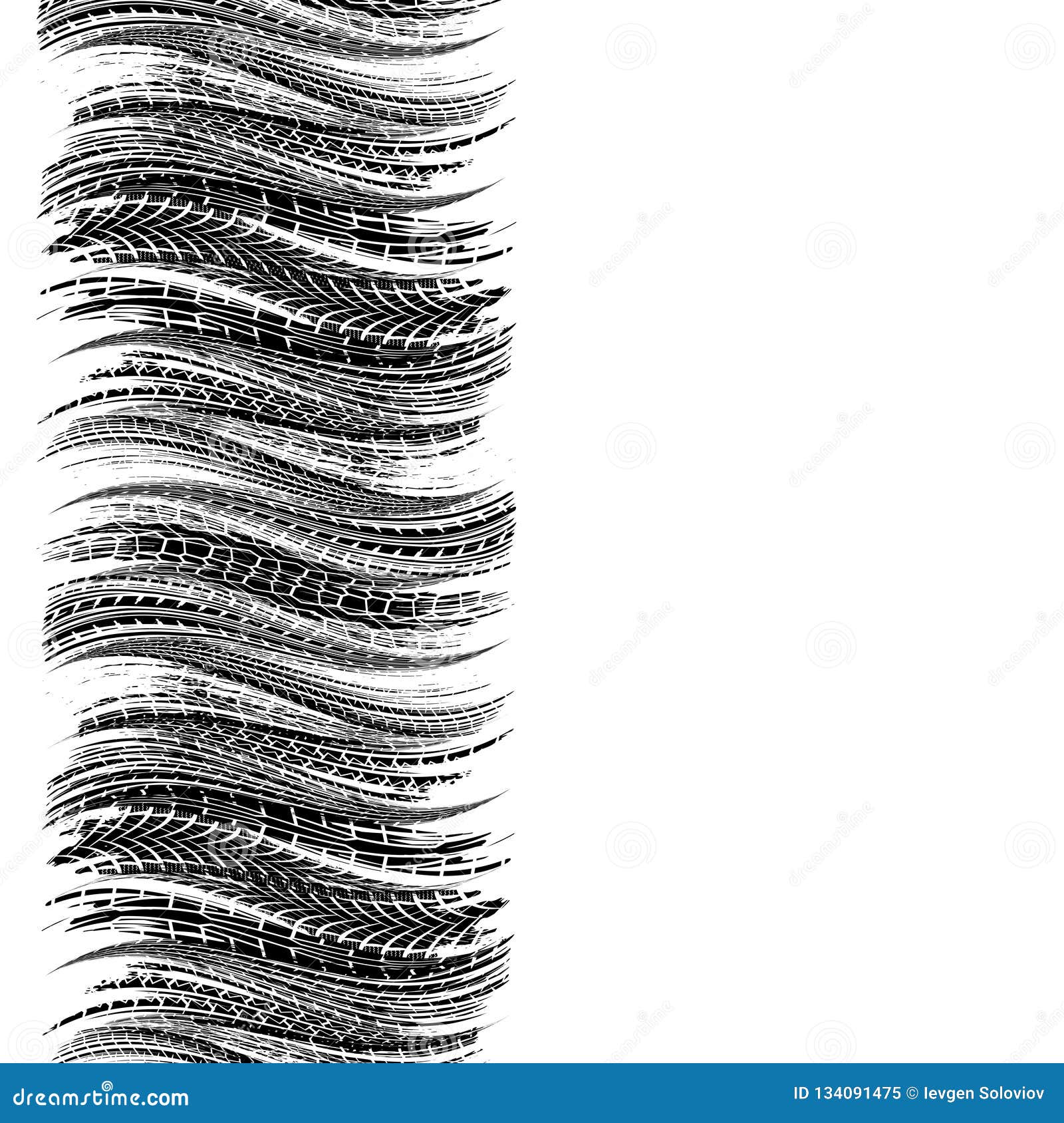 Wave tire tracks stock vector. Illustration of isolated - 134091475