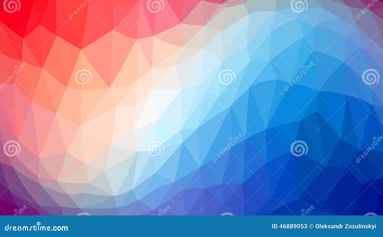 The Wave of Triangles of Different Colors. Raster Stock Illustration ...