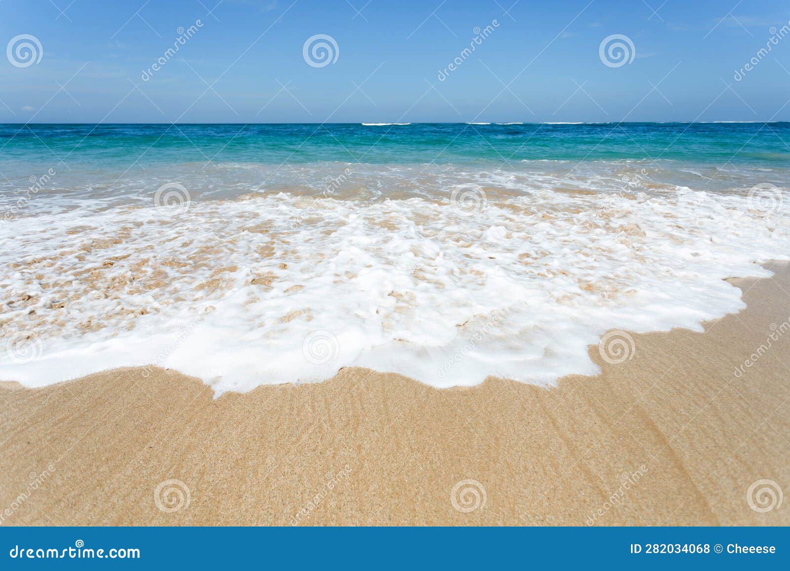 Wave on a Tropical Beach in the Ocean Stock Photo - Image of shore ...
