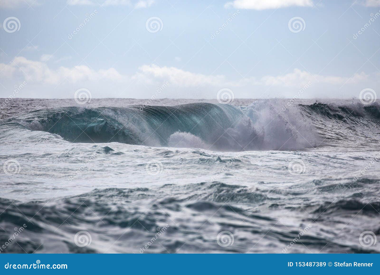 Wave tunnel Hawaii stock image. Image of typical, wave - 153487389