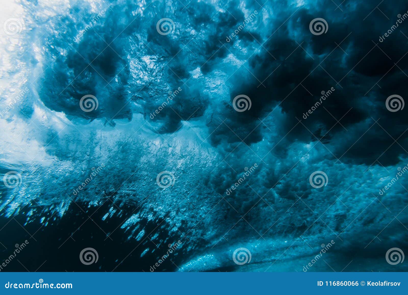Wave Underwater Background. Ocean In Underwater Stock Photography ...