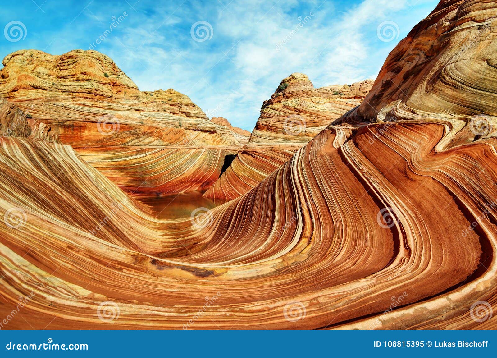The Wave Utah stock image. Image of horizontal, hiking - 108815395