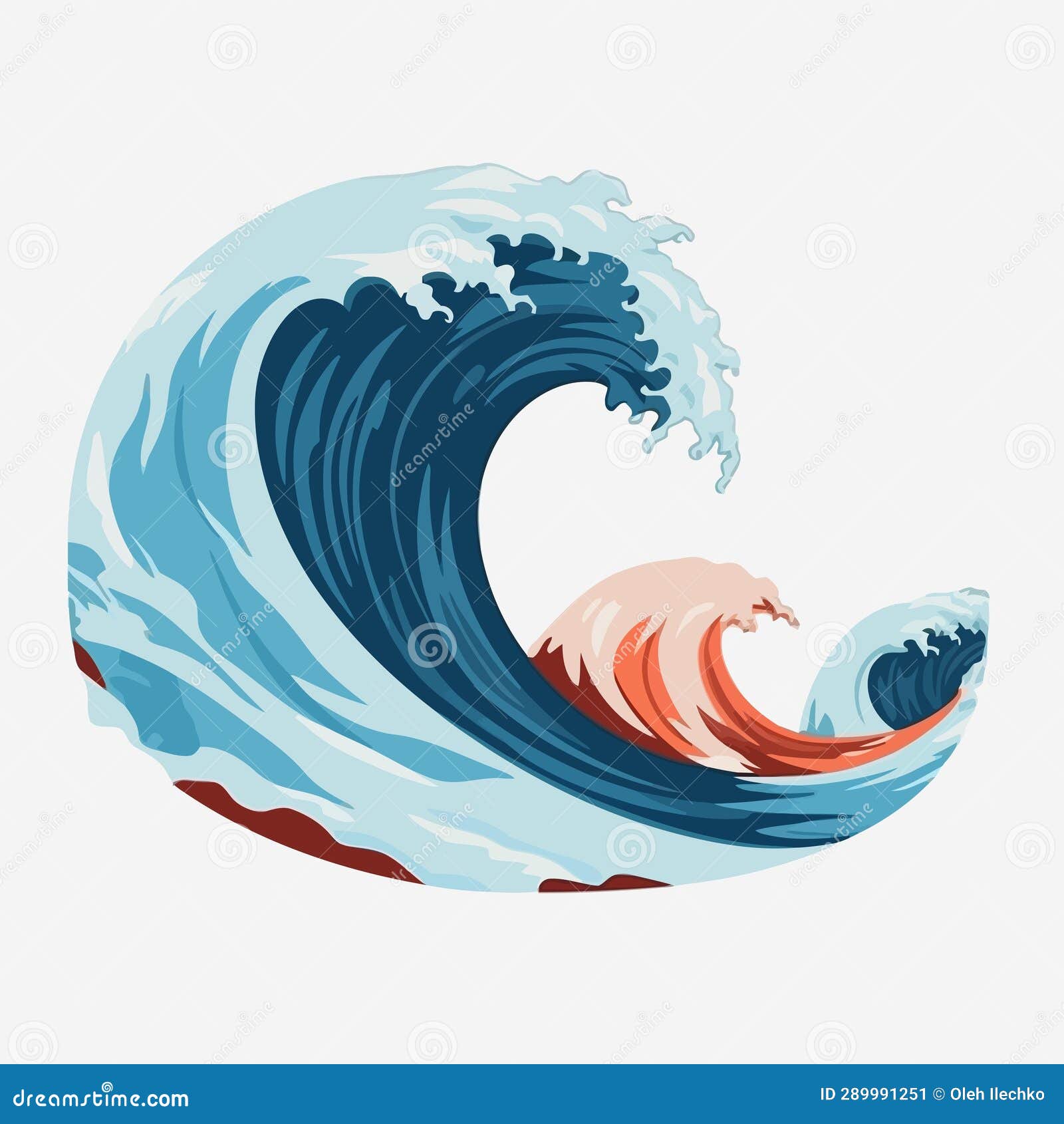 Wave Vector Flat Minimalistic Asset Isolated Illustration Stock Vector ...
