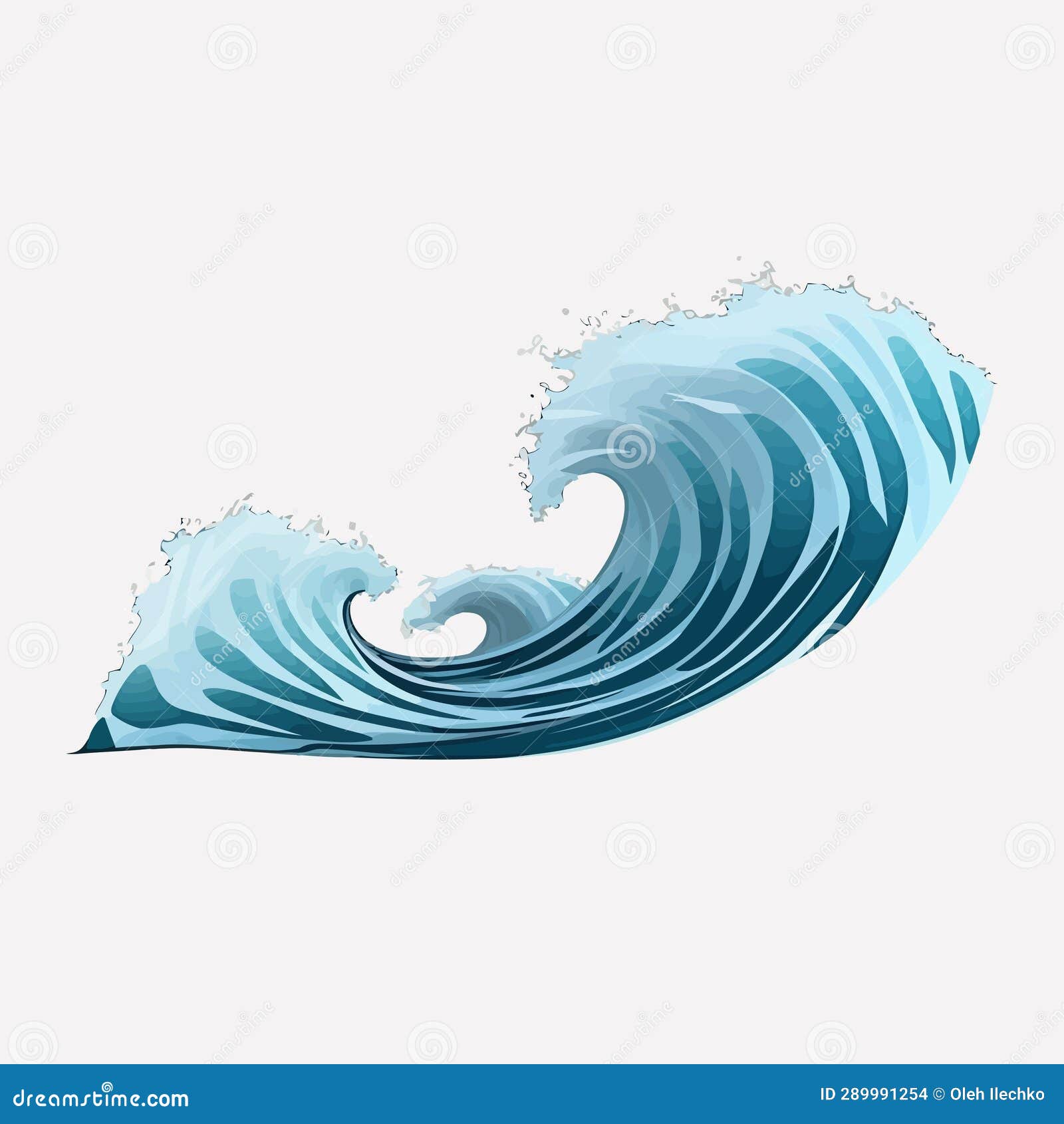 Wave Vector Flat Minimalistic Asset Isolated Illustration Stock Vector ...