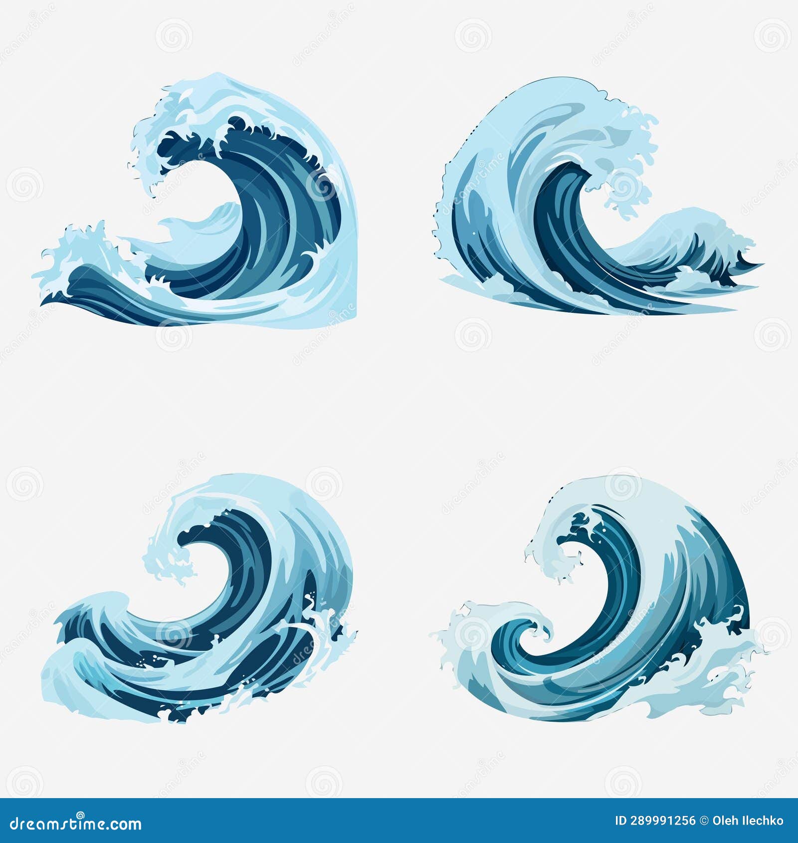 Wave Vector Flat Minimalistic Asset Isolated Illustration Stock Vector ...