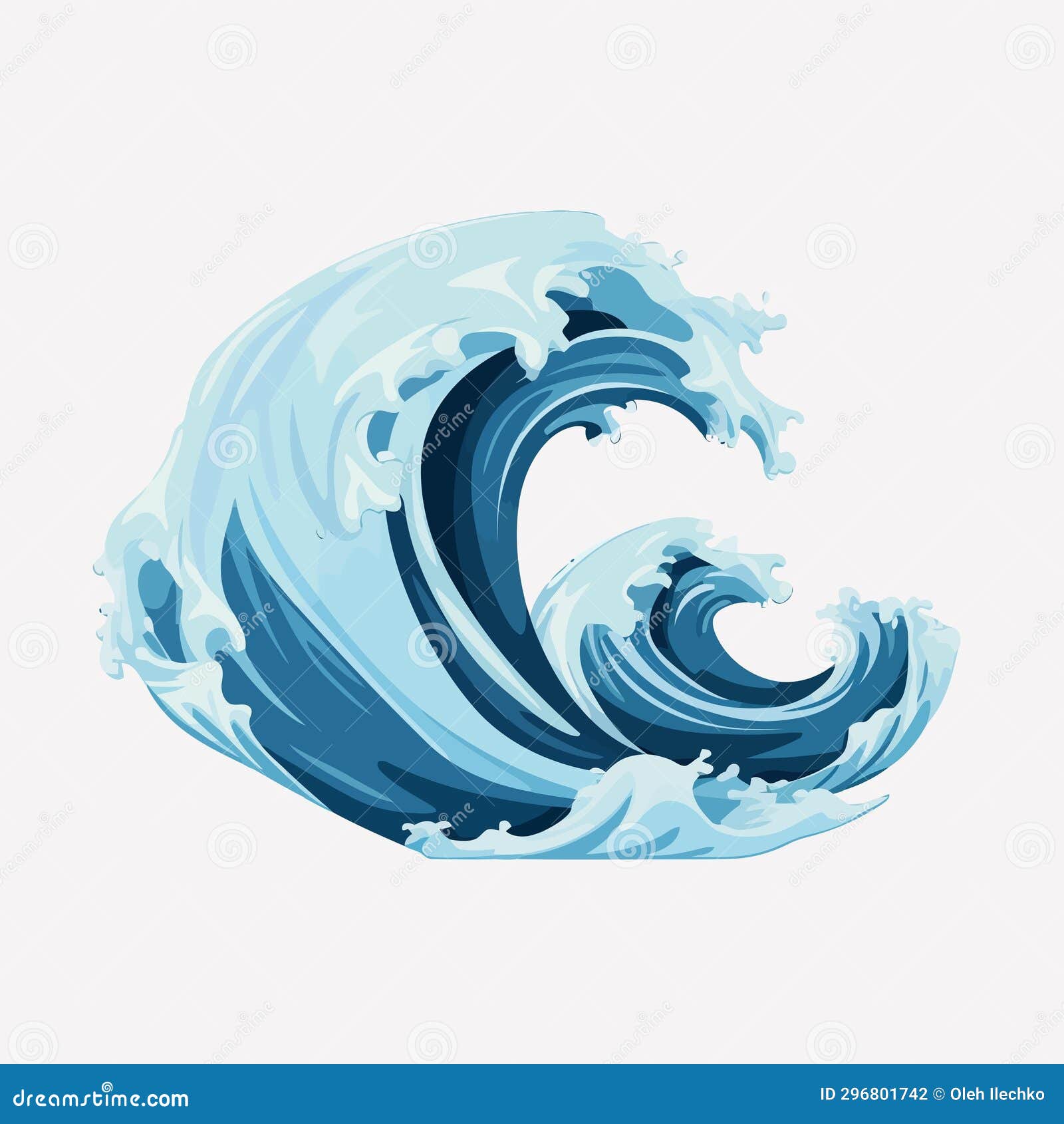 Wave Vector Flat Minimalistic Asset Isolated Illustration Stock Vector ...