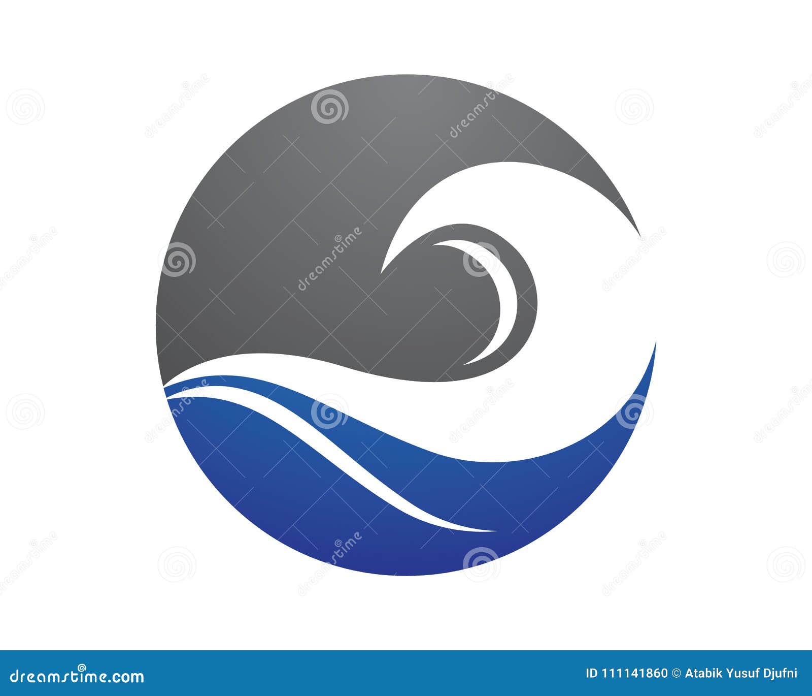 Wave vector icon stock vector. Illustration of logo - 111141860